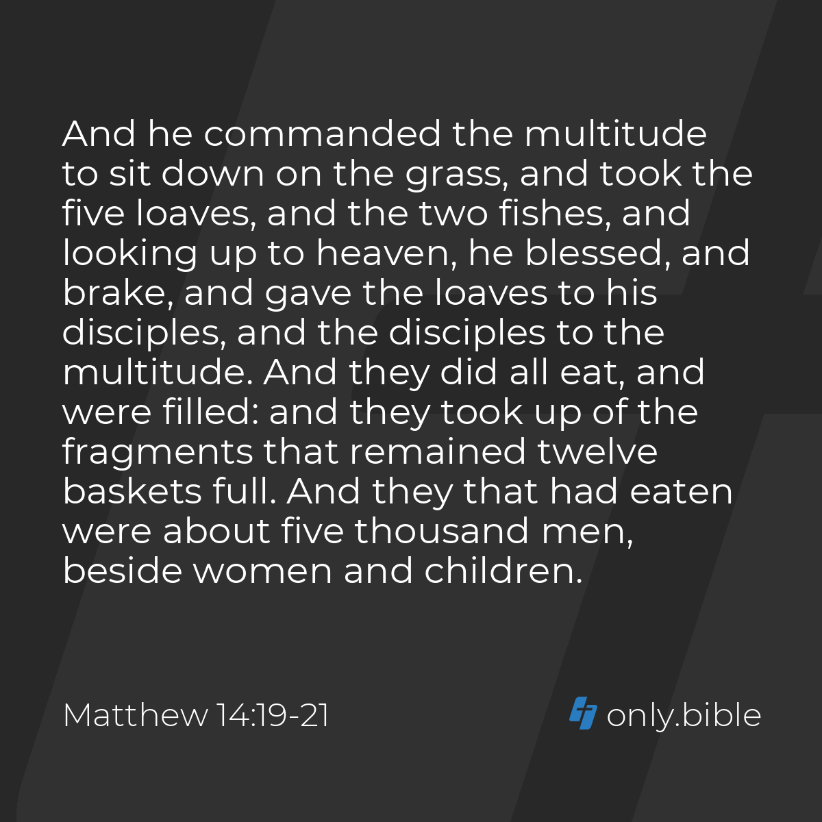 Matthew 14 Kjv