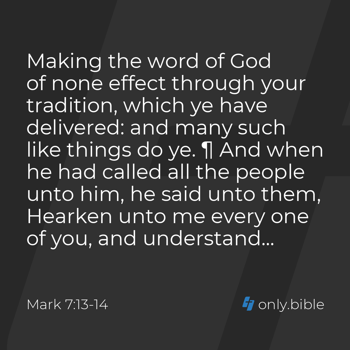 Mark 13 7 Kjv