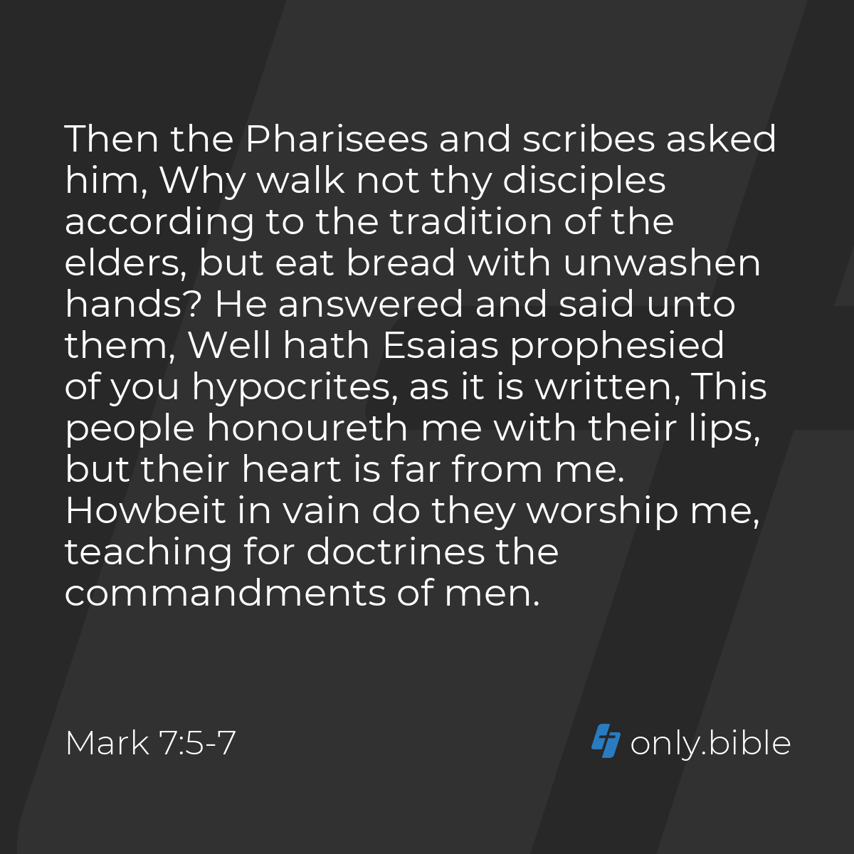 Mark 13 7 Kjv