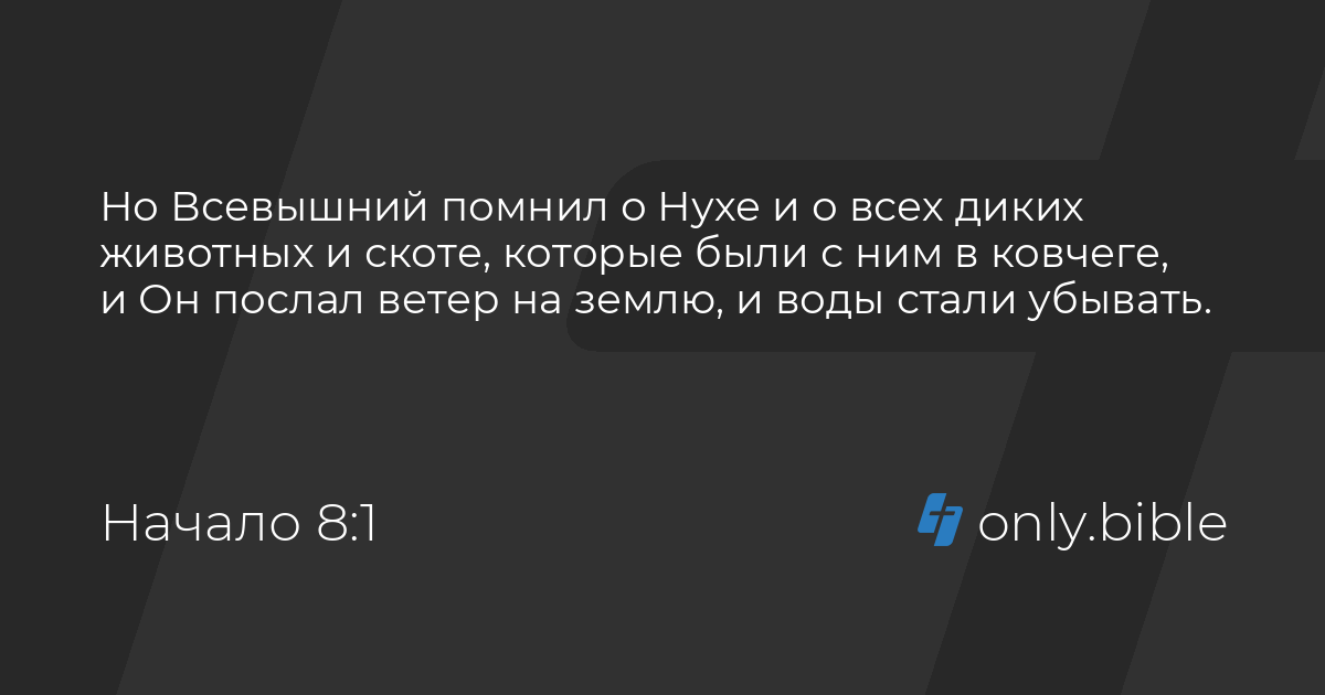 Начало 8 / Восточный перевод (Стандартная версия) | Священное Писание ...