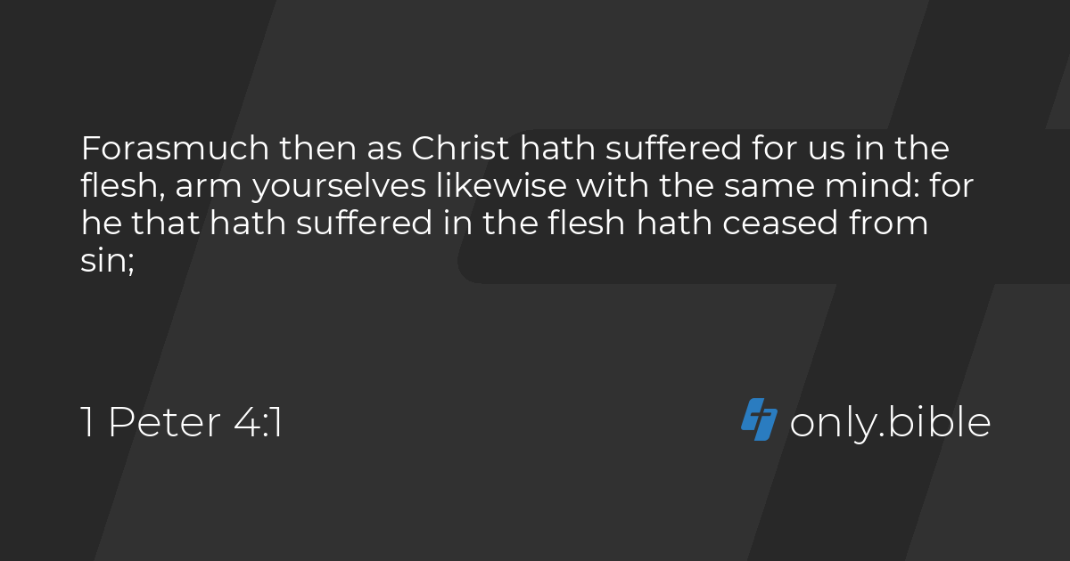 1 Peter 4:1-5 / King James Version (with Apocrypha) | Bible Online