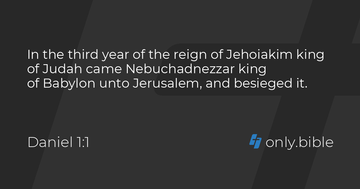 Daniel 1 / King James Version (with Apocrypha) | Bible Online