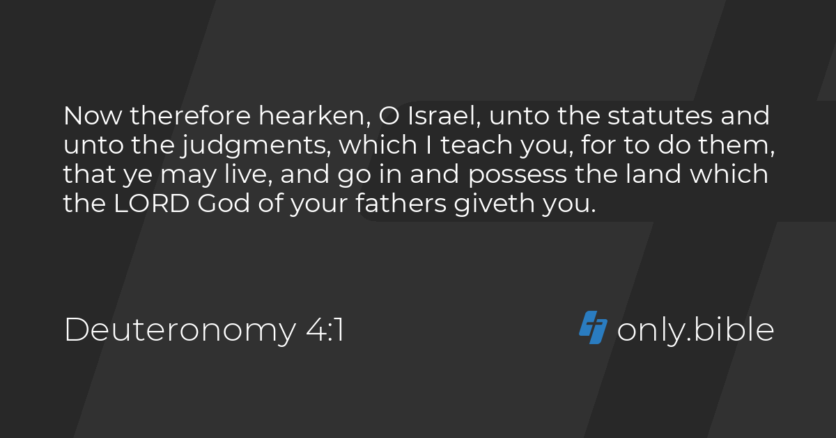 Deuteronomy 4 / King James Version (with Apocrypha) | Bible Online