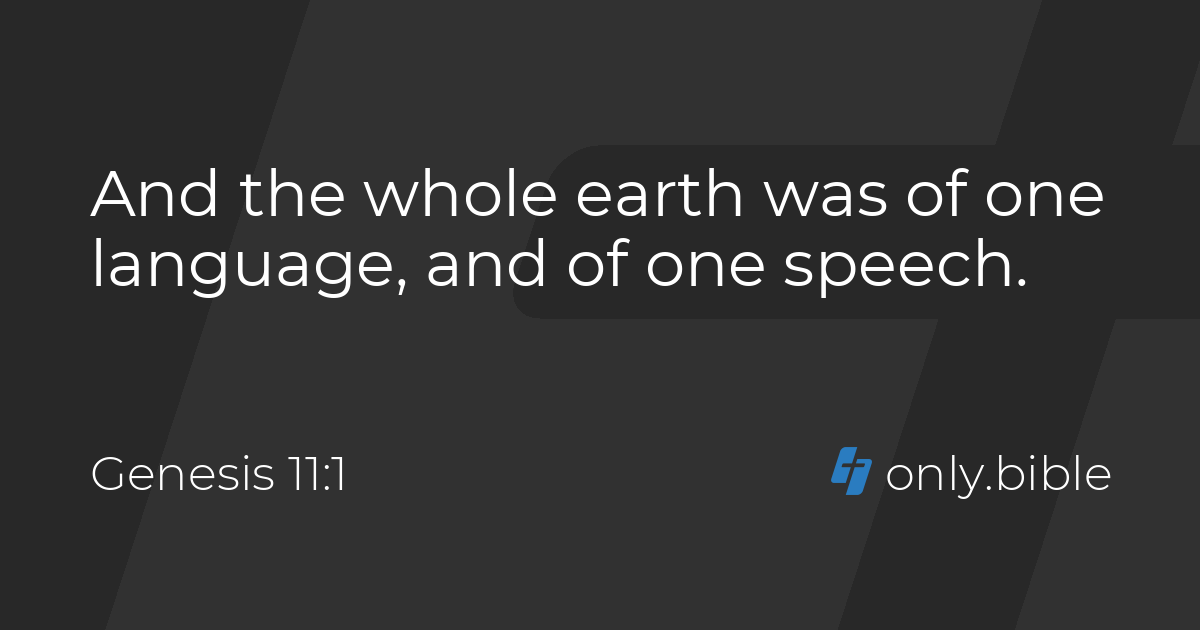 Genesis 11 / King James Version (with Apocrypha) | Bible Online