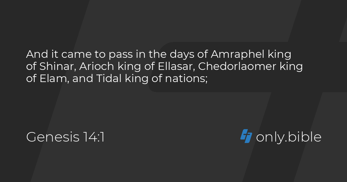 Genesis 14 / King James Version (with Apocrypha) | Bible Online