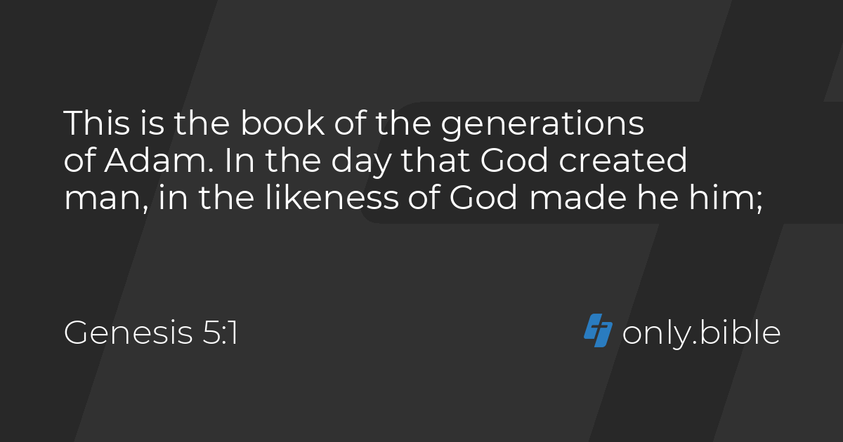 Genesis 5 / King James Version (with Apocrypha) | Bible Online