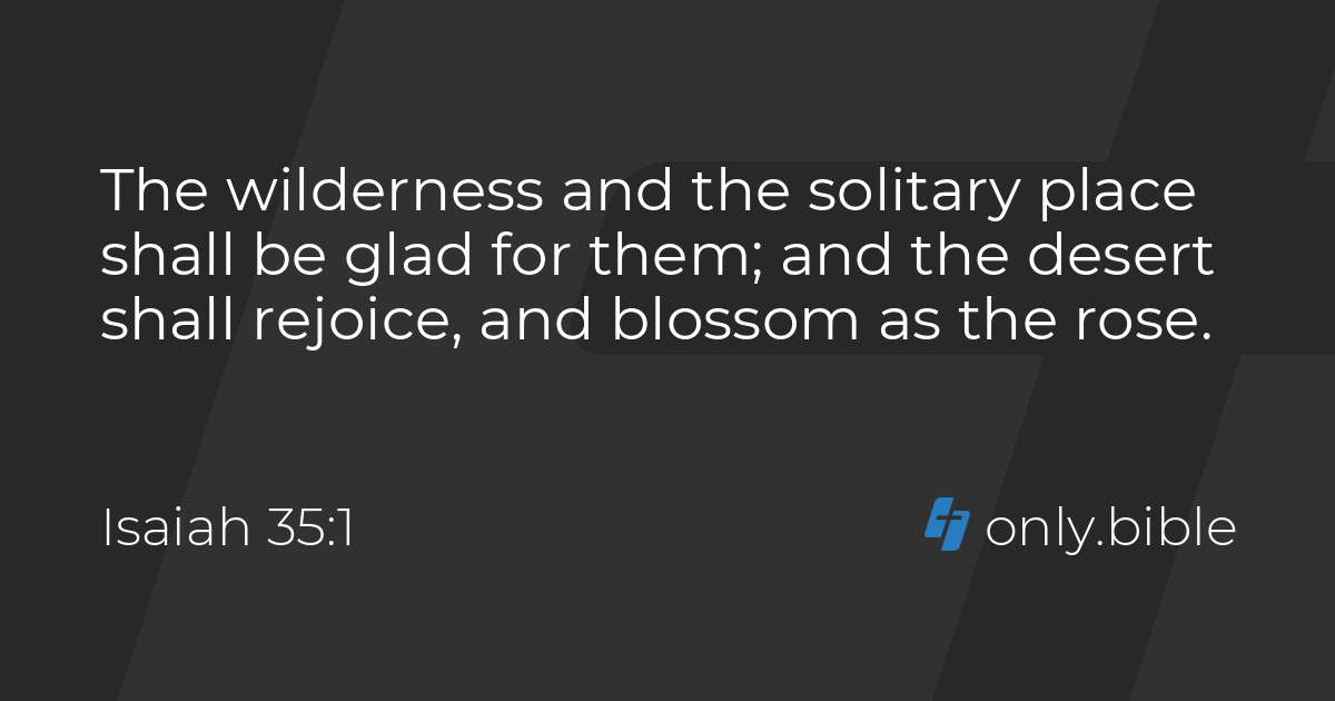 Isaiah 35 / King James Version (with Apocrypha) | Bible Online