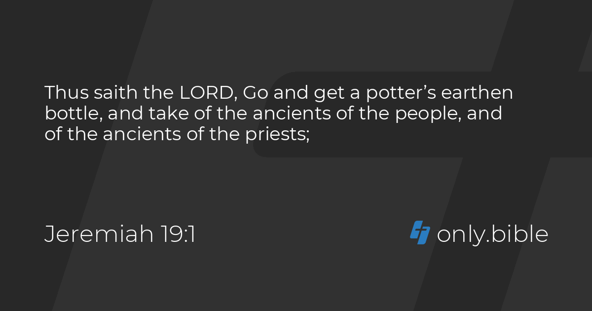 Jeremiah 19 / King James Version (with Apocrypha) | Bible Online