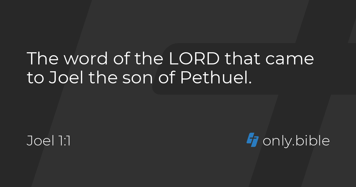 Joel 1 / King James Version (with Apocrypha) | Bible Online
