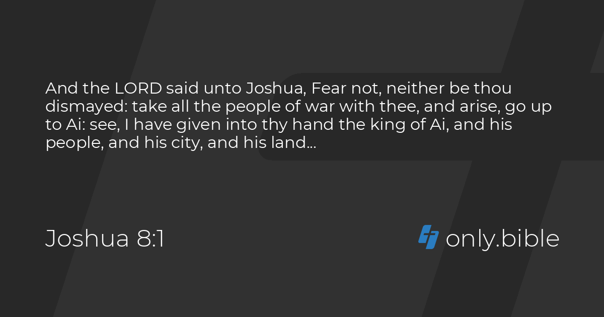 Joshua 8:1-2 / King James Version (with Apocrypha) | Bible Online