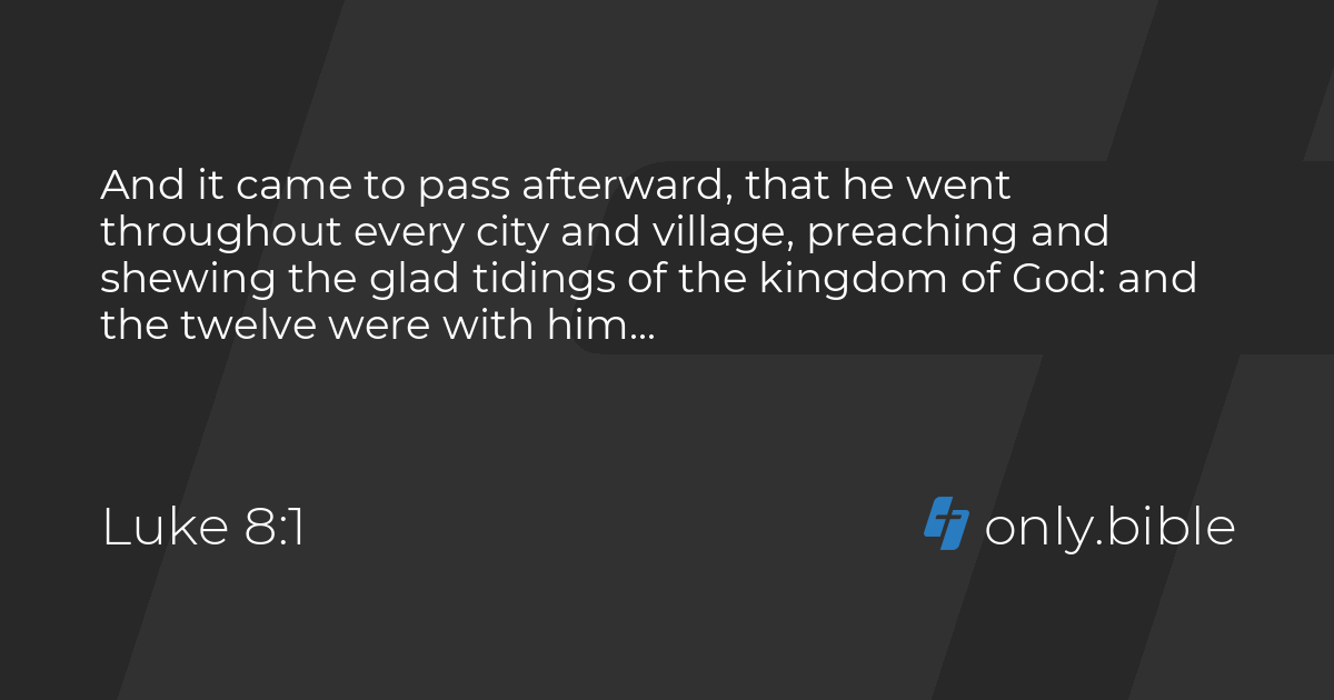 Luke 8 / King James Version (with Apocrypha) | Bible Online