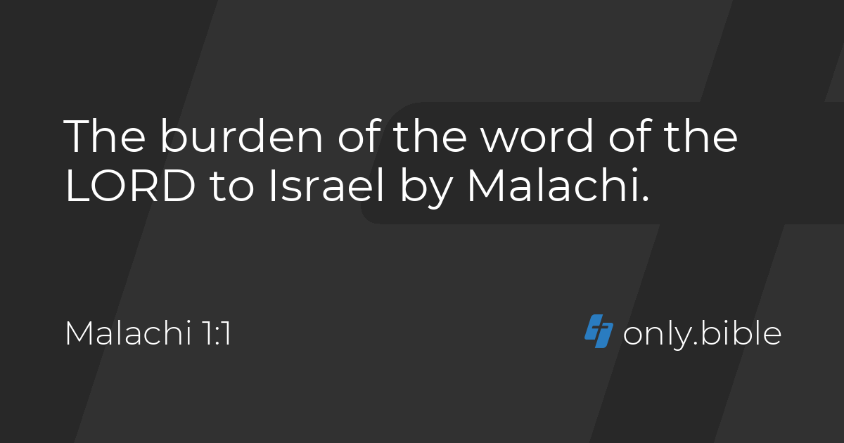 Malachi 1 / King James Version (with Apocrypha) | Bible Online