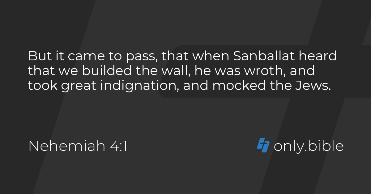 Nehemiah 4 / King James Version (with Apocrypha) | Bible Online