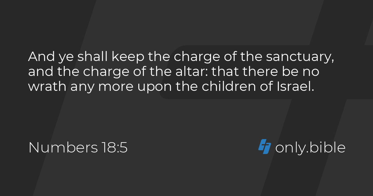 Numbers 18:5 / King James Version (with Apocrypha) | Bible Online