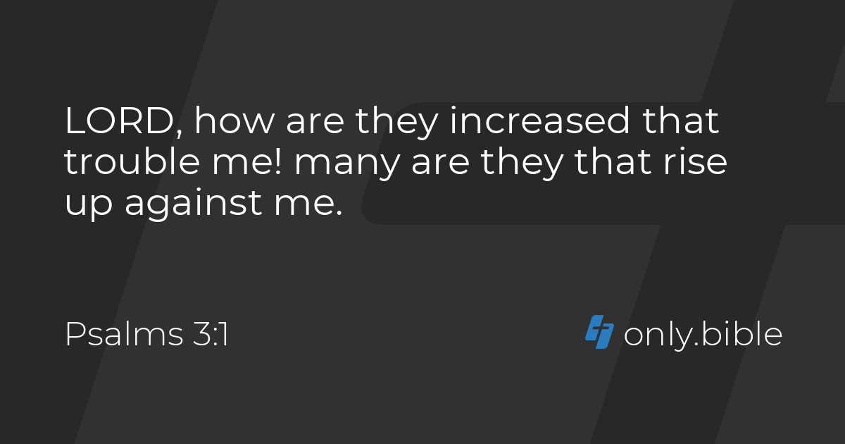 Psalms 3 / King James Version (with Apocrypha) | Bible Online