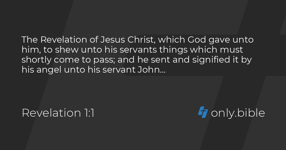 Revelation 1 / King James Version (with Apocrypha) | Bible Online