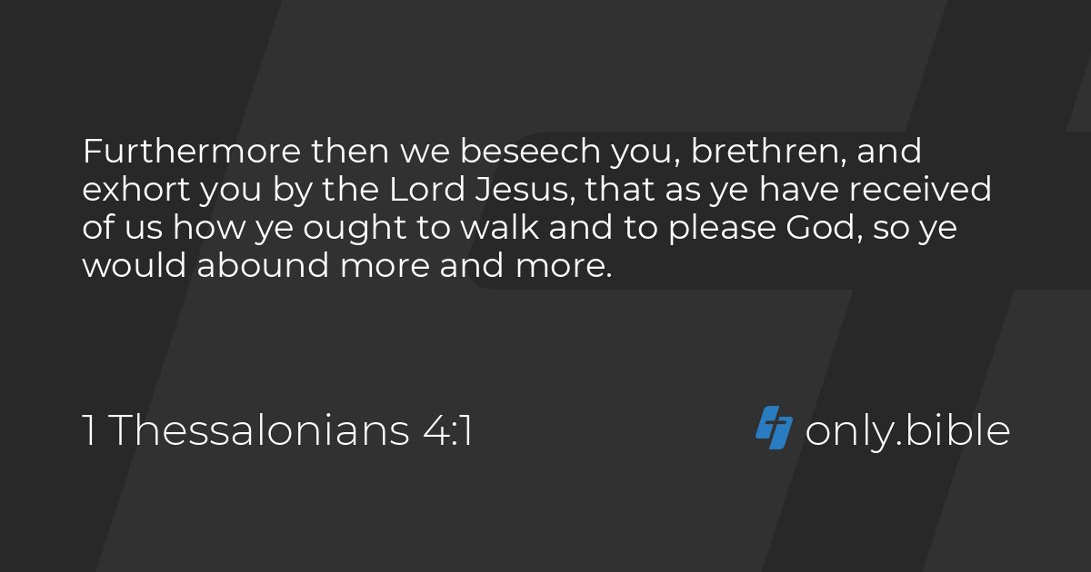 1 Thessalonians 4 / King James Version (without Deuterocanon) | Bible Online