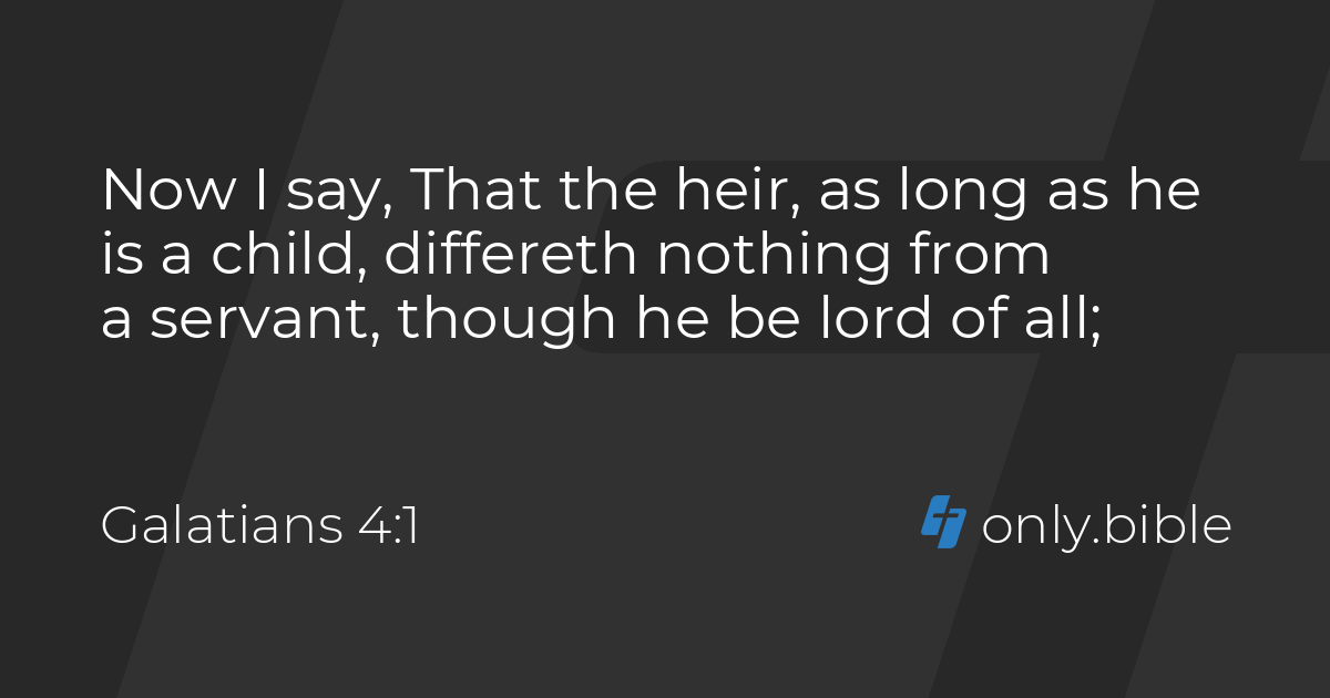 Galatians 4 / King James Version (without Deuterocanon) | Bible Online