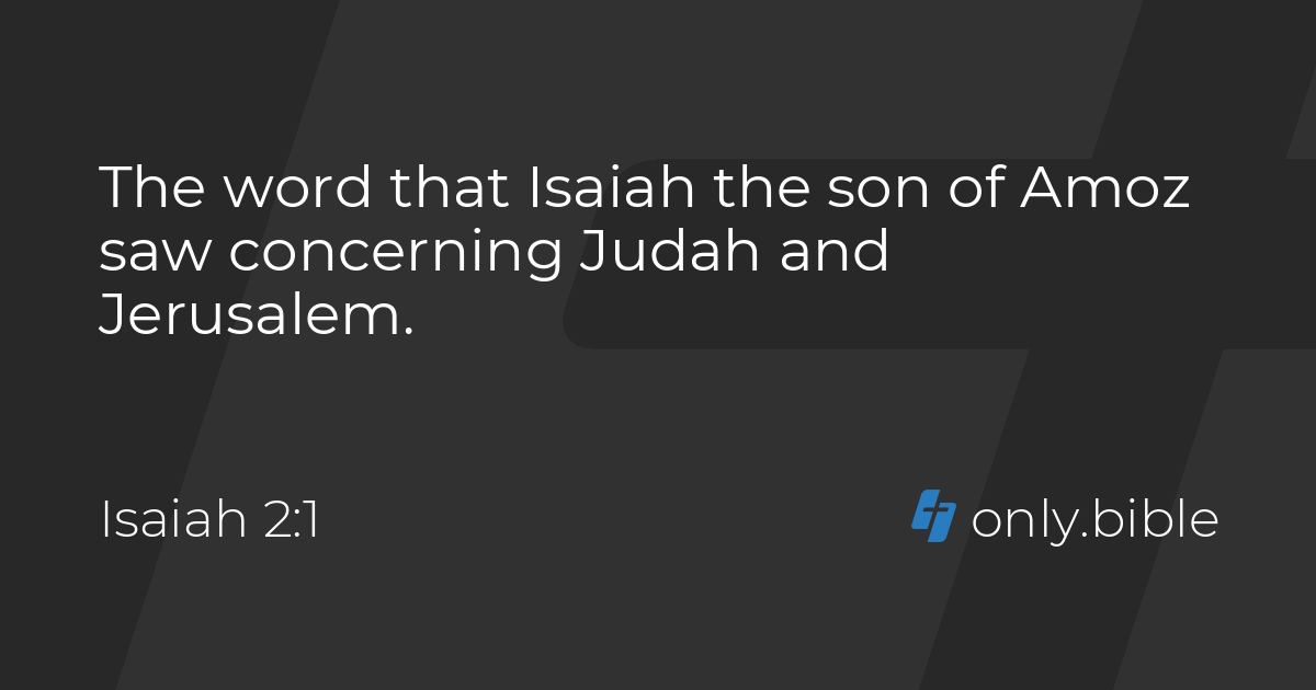 Isaiah 2 / King James Version (without Deuterocanon) | Bible Online