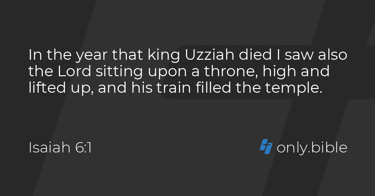 Isaiah 6 / King James Version (without Deuterocanon) | Bible Online