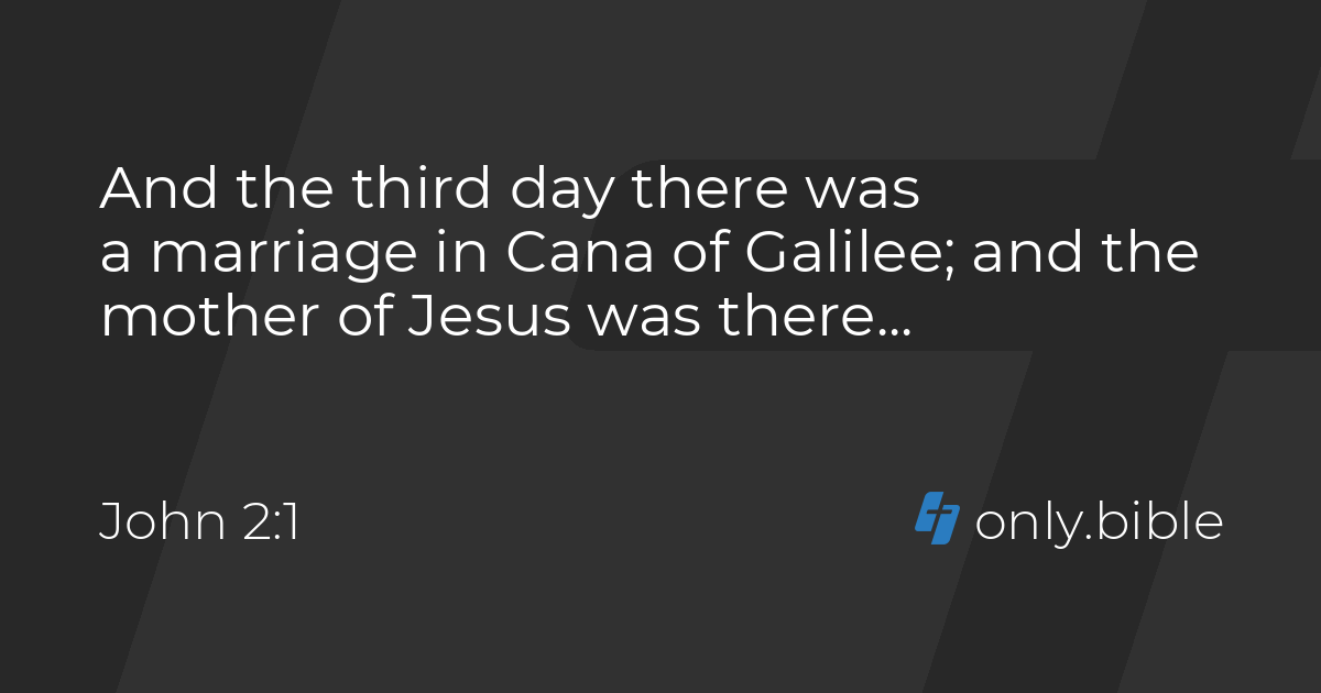 John 2 / King James Version (without Deuterocanon) | Bible Online