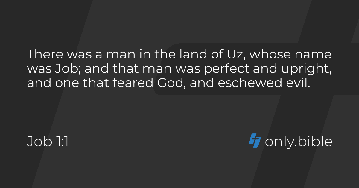 Job 1 / King James Version (without Deuterocanon) | Bible Online