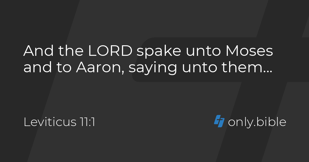 Leviticus 11 / King James Version (without Deuterocanon) | Bible Online