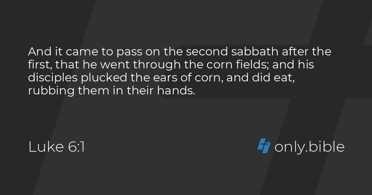 Luke 6 / King James Version (without Deuterocanon) | Bible Online