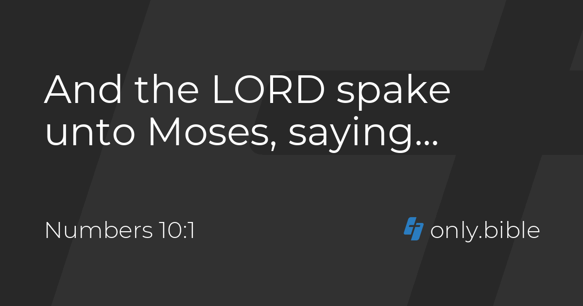 Numbers 10 / King James Version (without Deuterocanon) | Bible Online