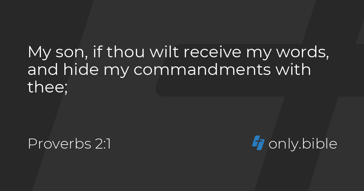 Proverbs 2 / King James Version (without Deuterocanon) | Bible Online