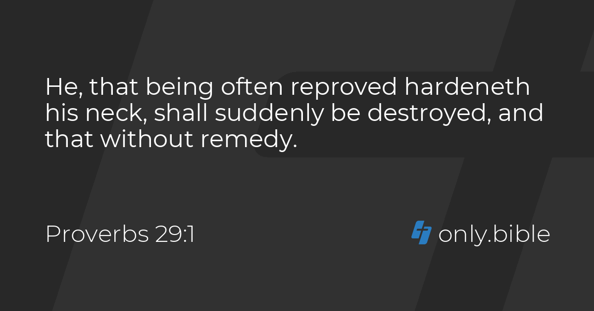 Proverbs 29 / King James Version (without Deuterocanon) | Bible Online