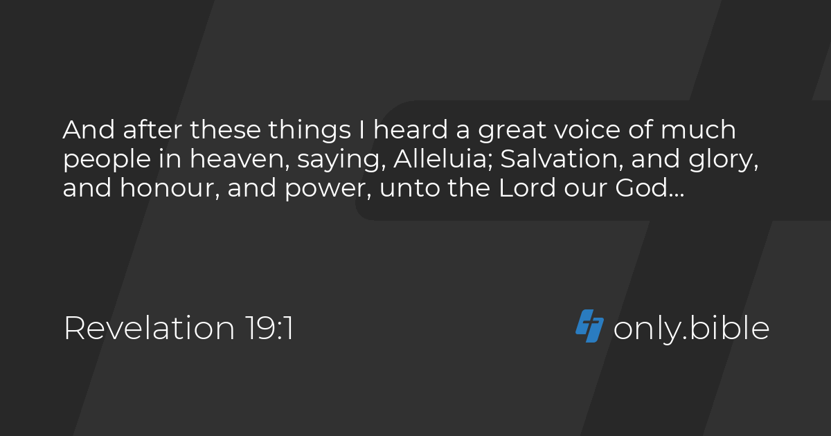 Revelation 19 King James Version Without Deuterocanon Bible Online