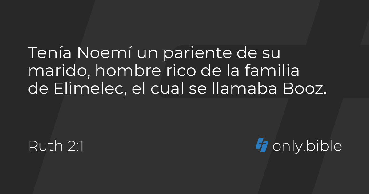 Ruth 2 / Traducción al español | Bible Online