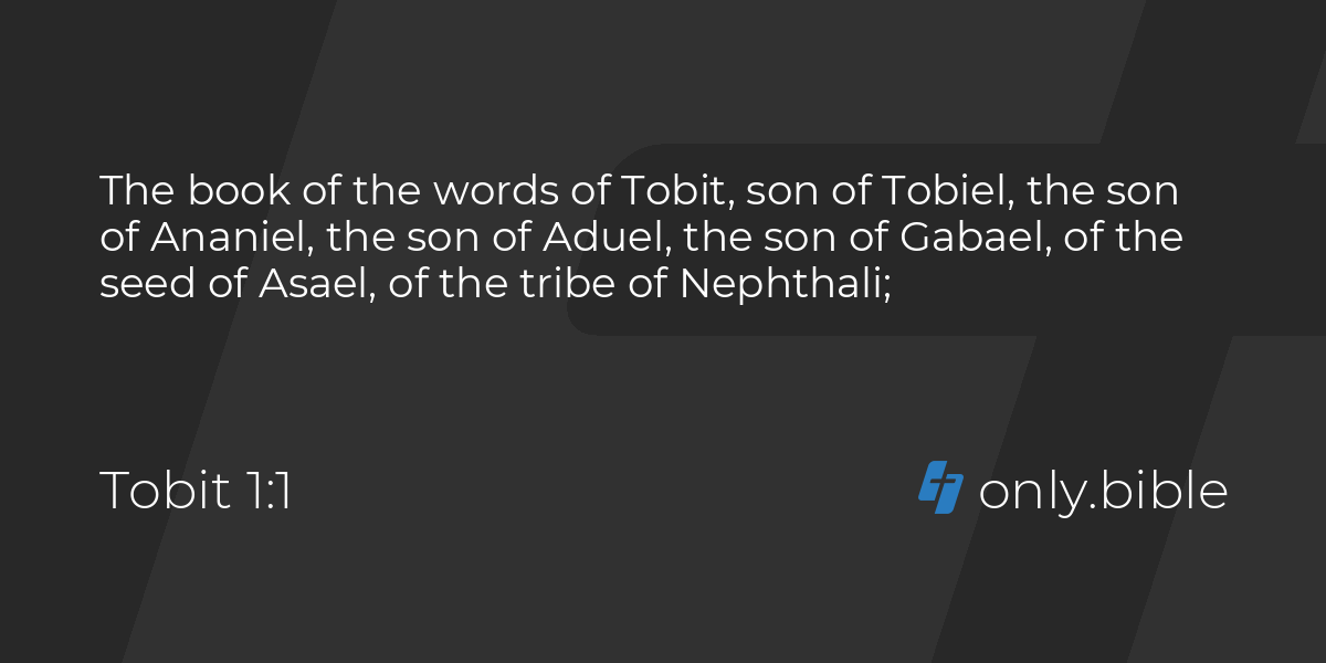 Book Of Tobit Quotes 1910 GOOD DEEDS OF TOBIT Print Bible Apocrypha